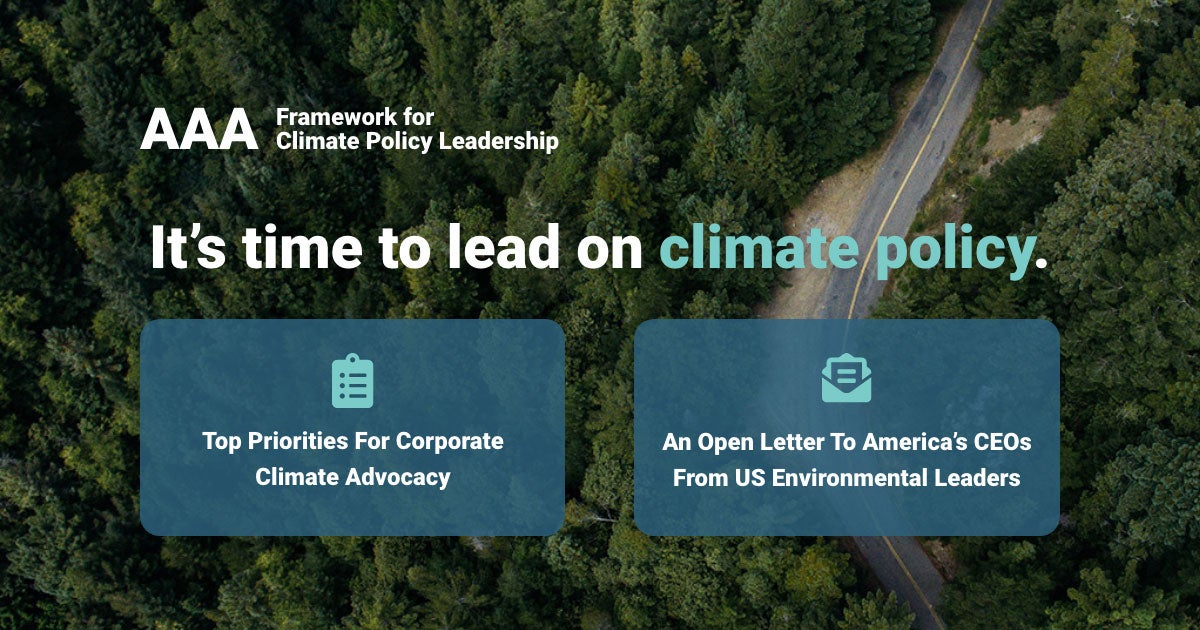 AAA Framework for Climate Policy Leadership
